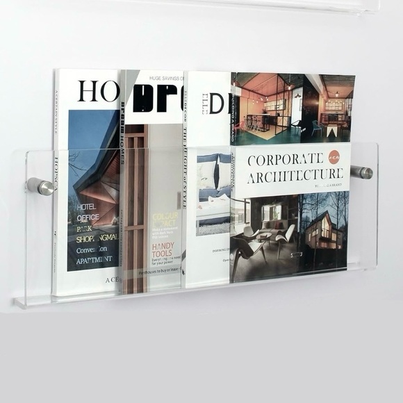 Storage & Organization | Clear Acrylic Magazinebook Rack | Poshmark